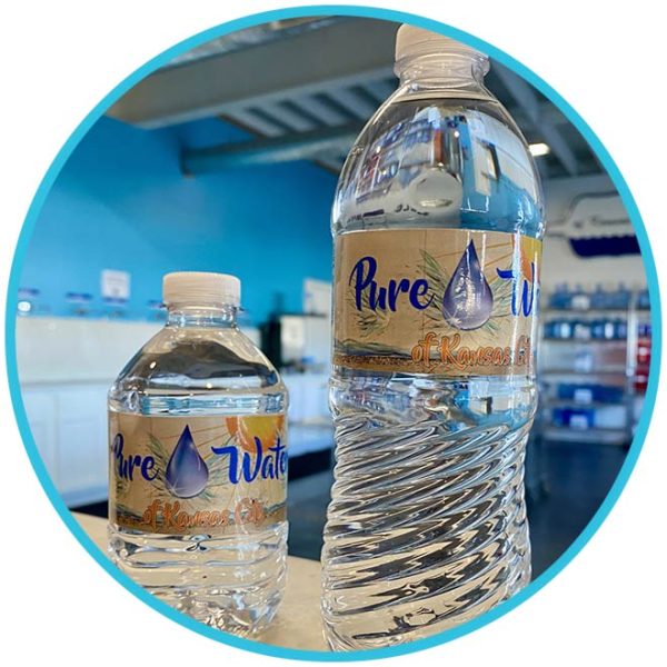 Custom Label Water Bottles | Pure Water of Kansas City